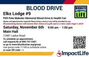 Blood Drive - Elks Lodge 9
